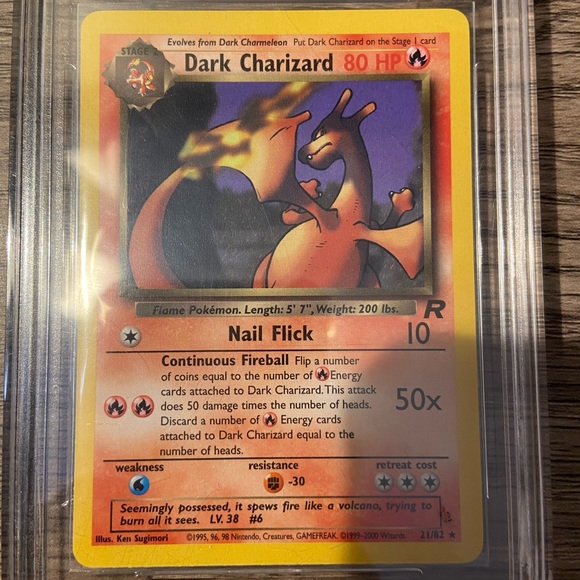 Dark Charizard Pokemon Card